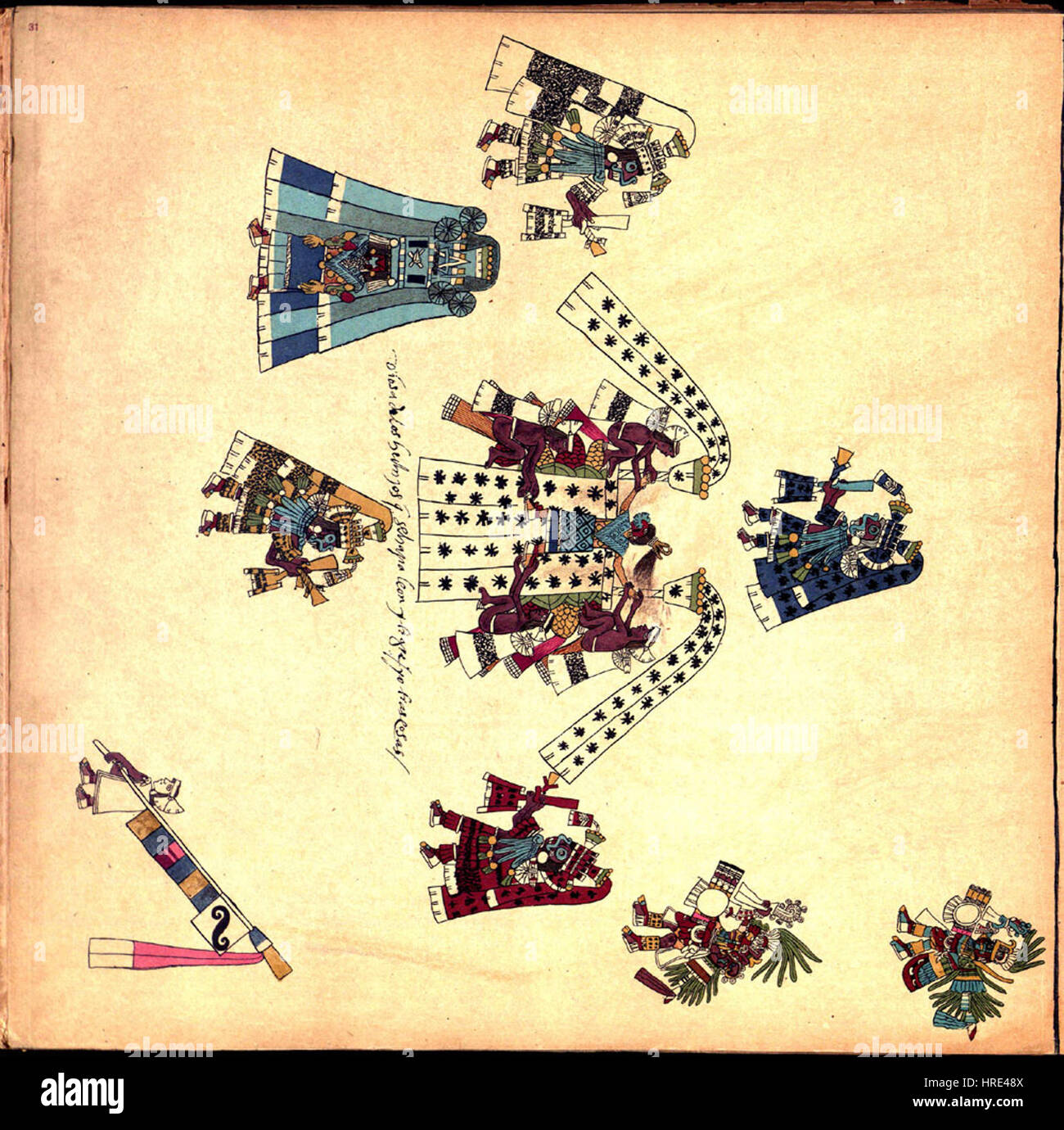 The Codex Borbonicus is a pre-Columbian Aztec document that includes a ...