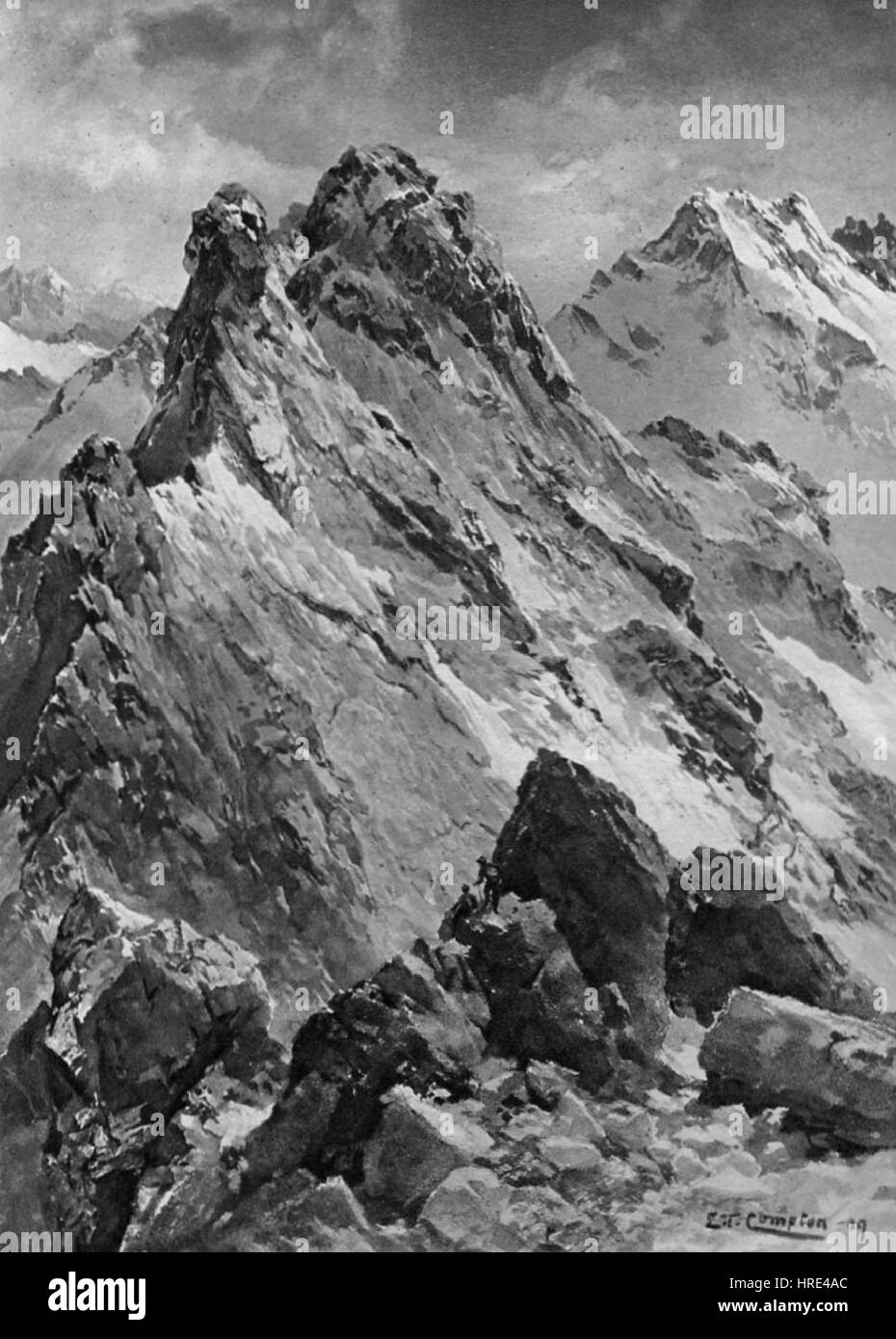 Landscape in rural setting Black and White Stock Photos & Images - Alamy