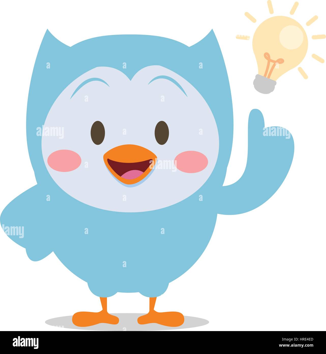 Character owl with idea vector Stock Vector Image & Art - Alamy