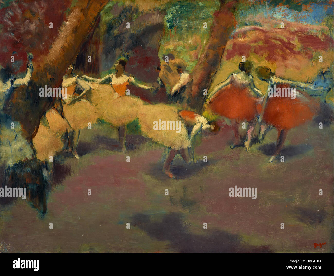 Edgar Degas - Before the Performance - Google Art Project Stock Photo ...