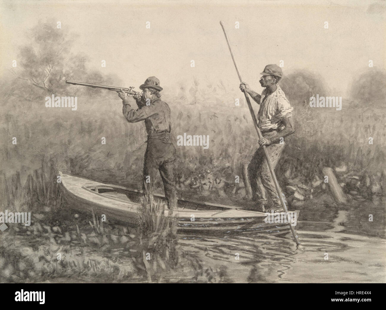 Shooting boat waterfowl hi-res stock photography and images - Alamy