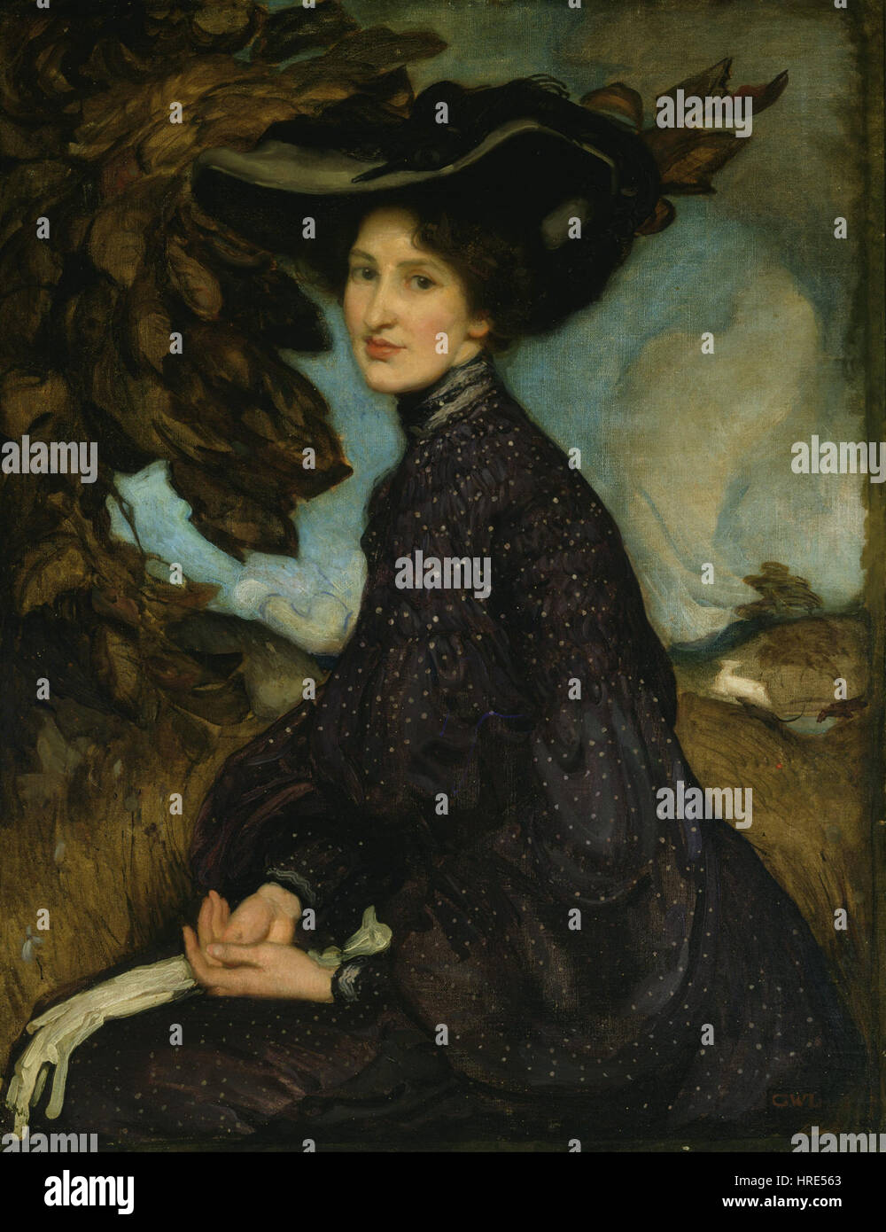 George W Lambert - Miss Thea Proctor - Google Art Project Stock Photo ...