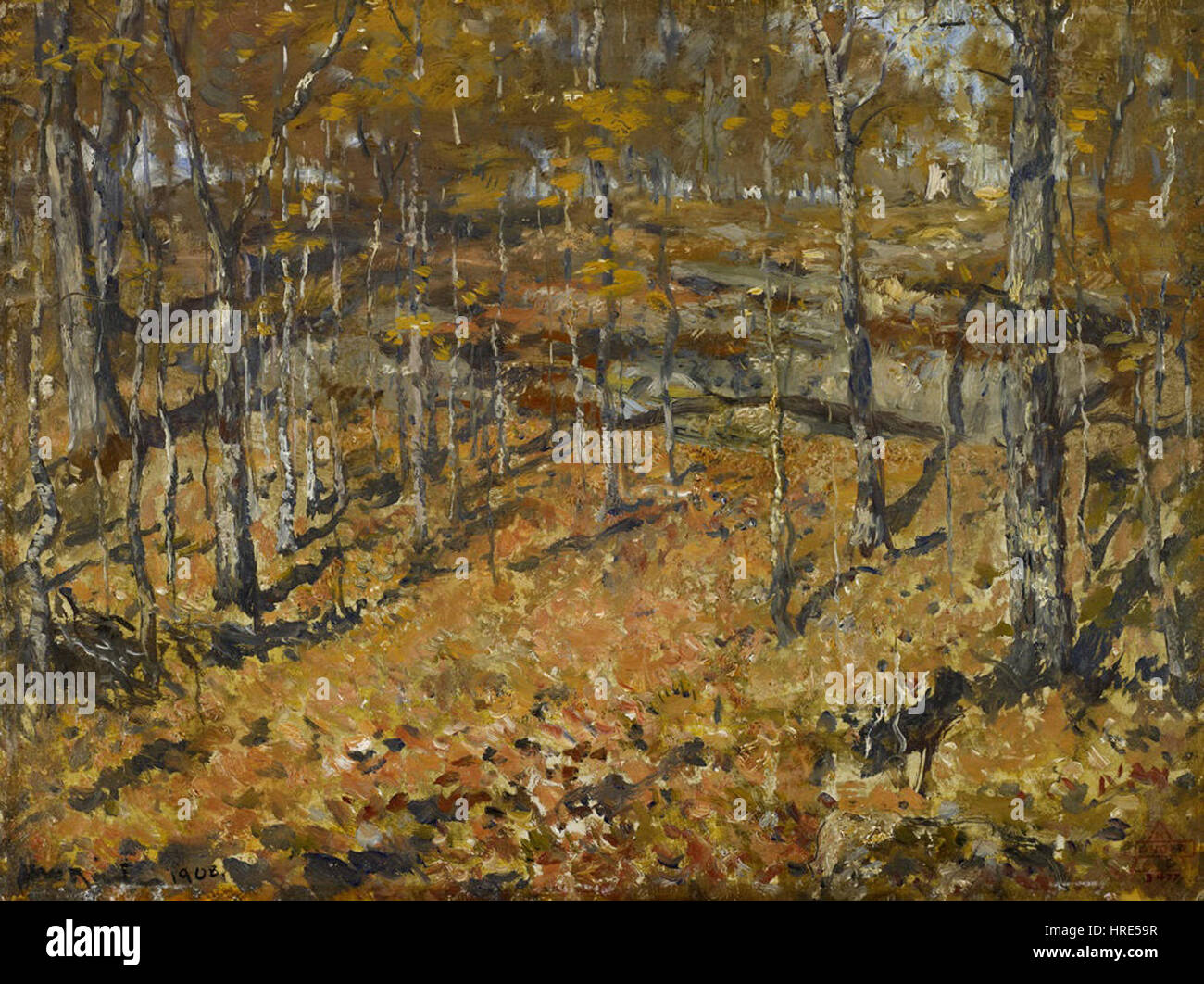 Henry Ward Ranger - Autumn woods (1908 Stock Photo - Alamy