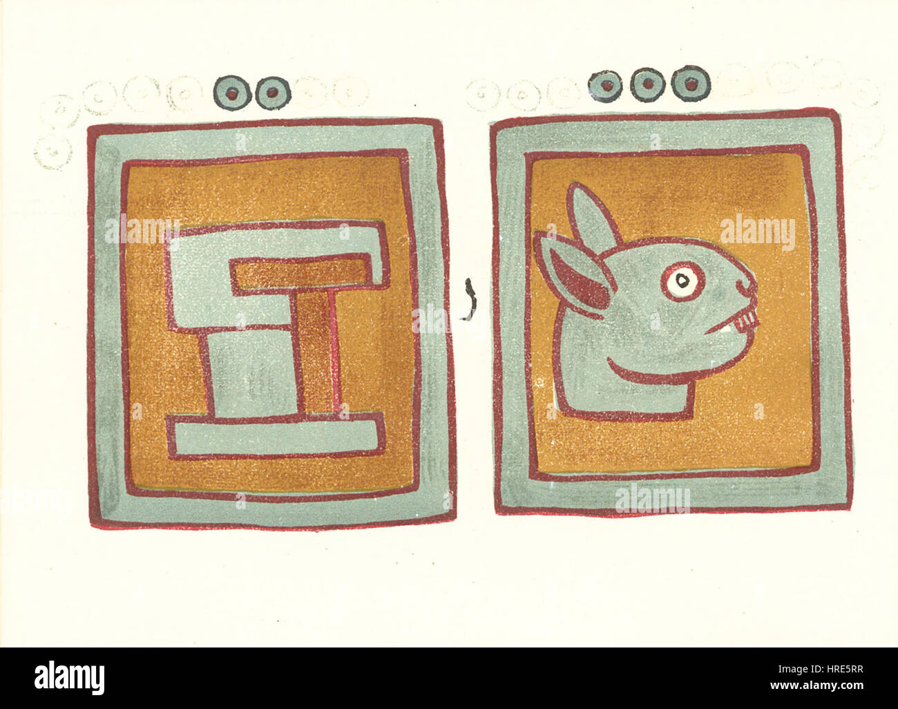 The Codex Magliabechiano, folio 18v, is an important pre-Columbian ...