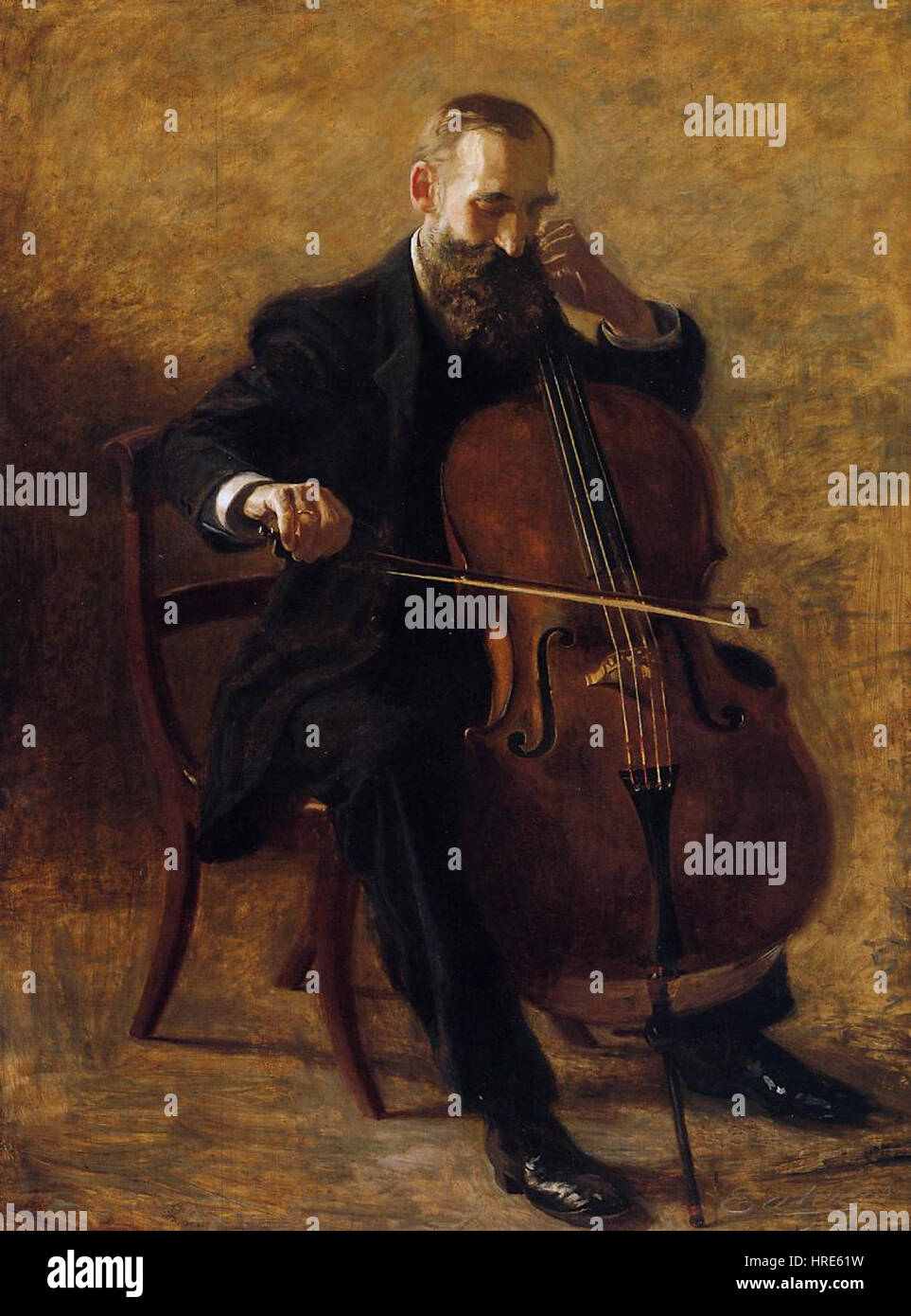 Painting cello player hi-res stock photography and images - Alamy