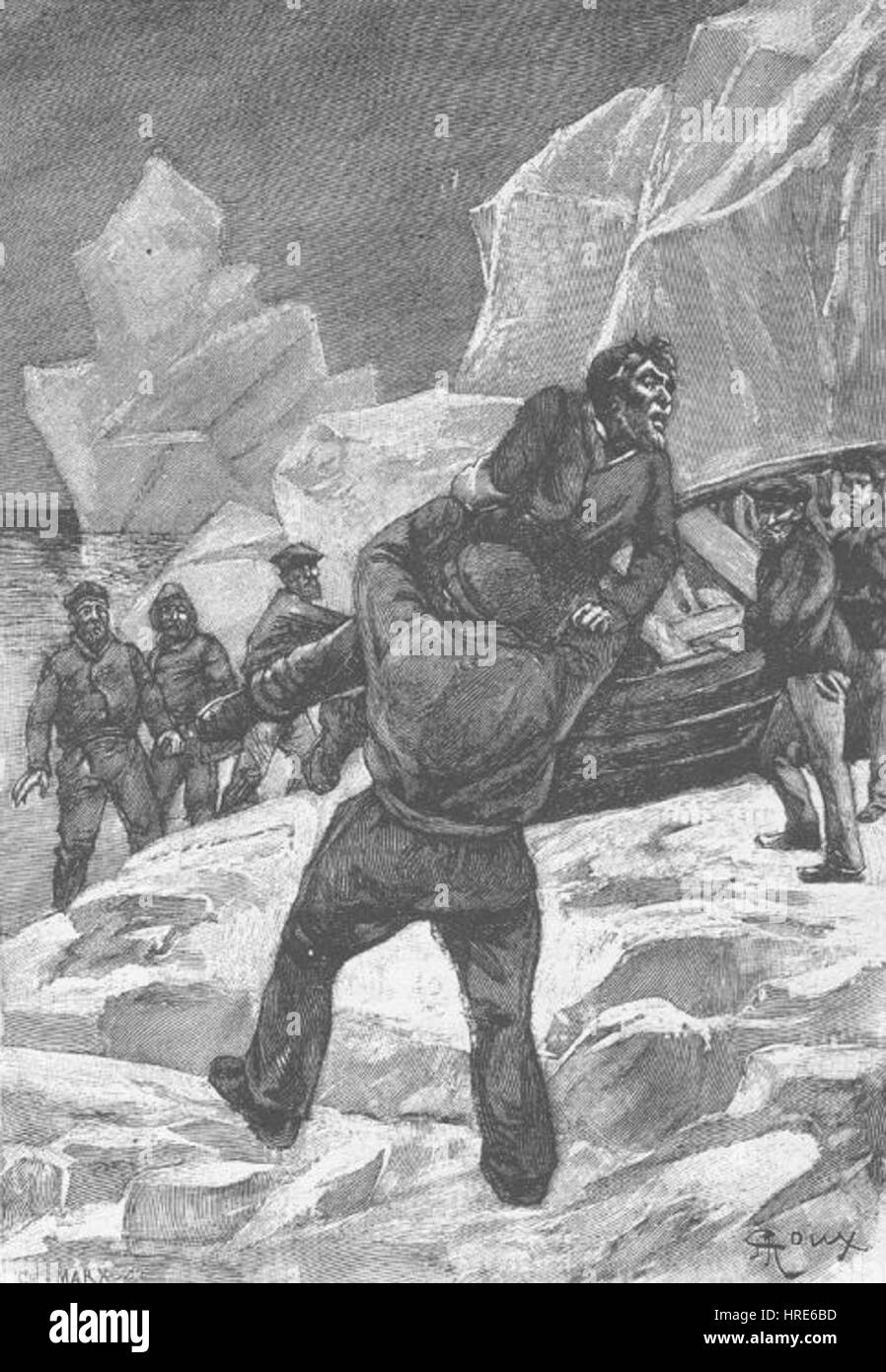 'The Sphinx of the Ice Fields' by George Roux is an evocative ...