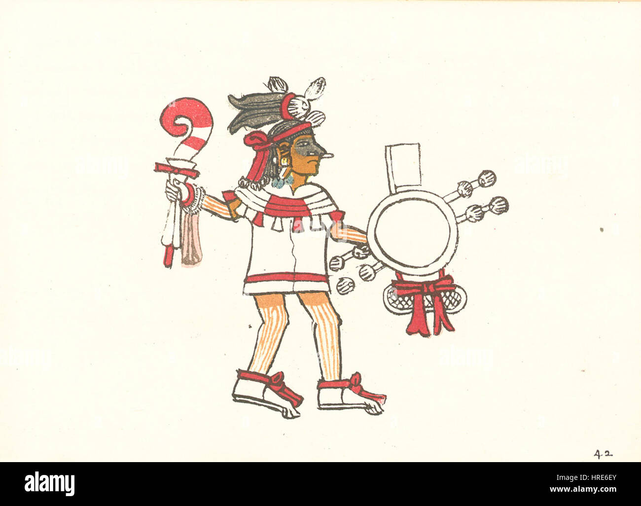 The Codex Magliabechiano (folio 42r) is an important Mesoamerican ...
