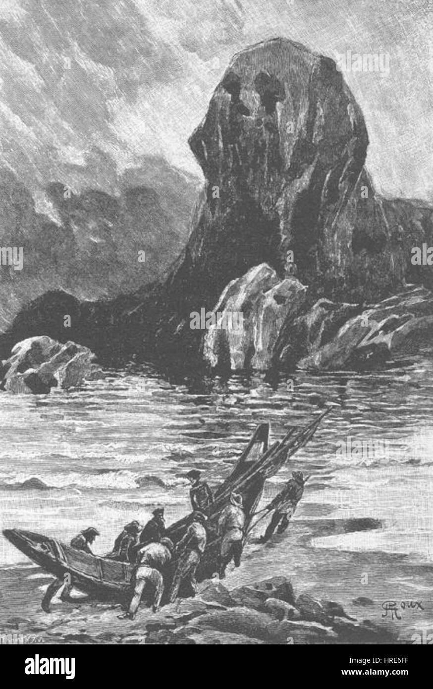 'The Sphinx of the Ice Fields' by George Roux is a dramatic depiction ...