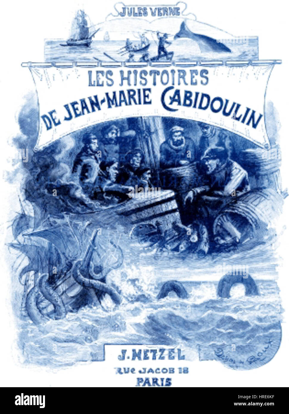 'The Sea Serpent' by George Roux is a fantastical depiction of a ...