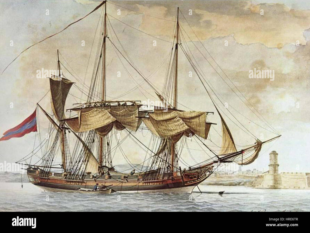 Antoine Roux's painting, '557346,' presents a detailed marine scene ...