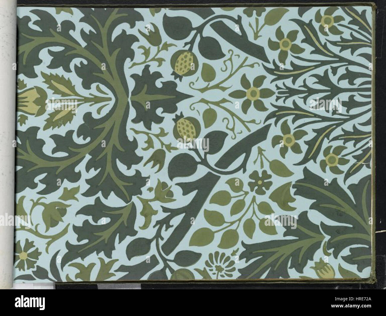 This page from the *Wallpaper Sample Book 1* by William Morris and ...