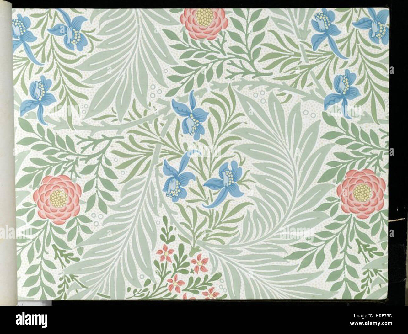 A page from the 'Wallpaper Sample Book 1' by William Morris and Company ...