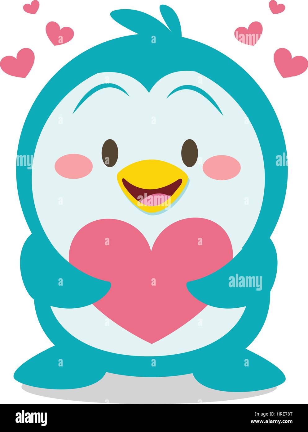 Collection of penguin with heart Stock Vector Image & Art - Alamy