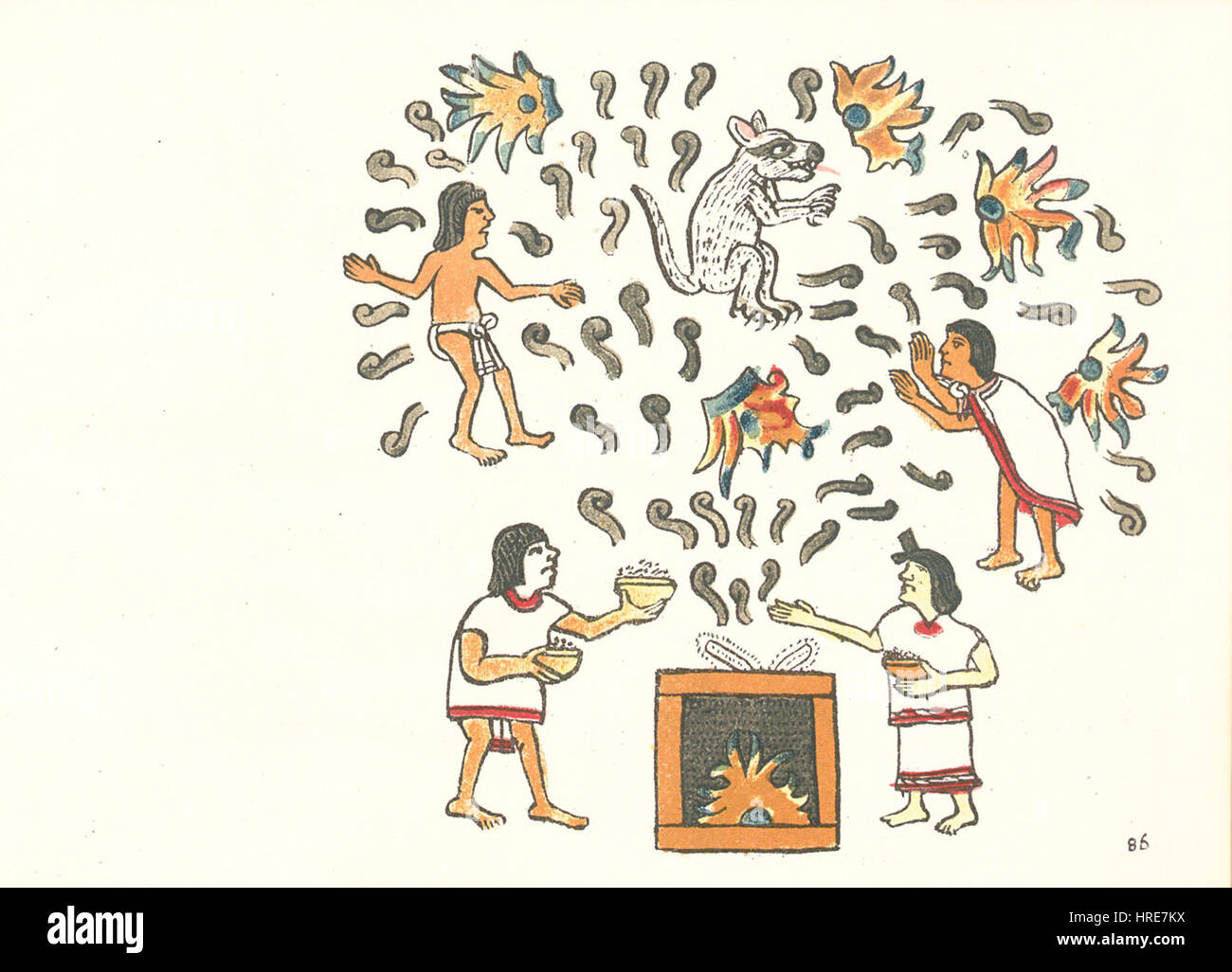 Aztec codex magliabechiano hi-res stock photography and images - Alamy