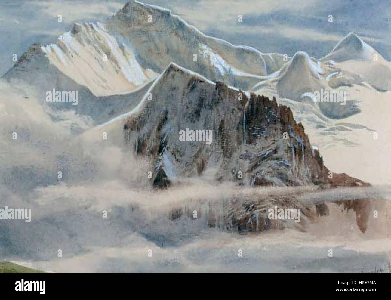 Compton, View of the Jungfrau Stock Photo - Alamy