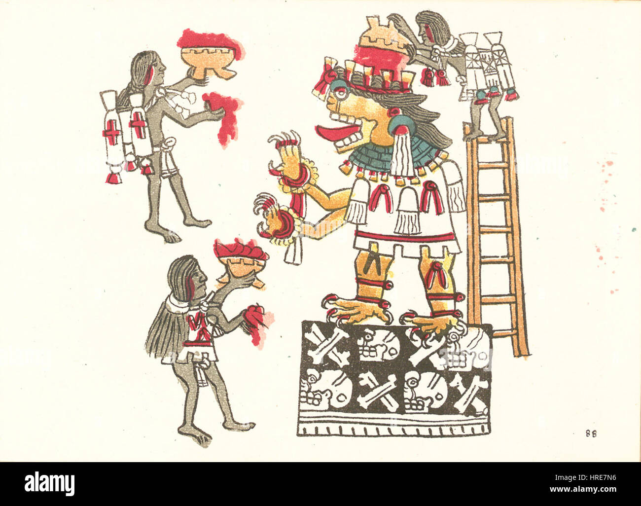 The Codex Magliabechiano, particularly folio 88r, is an important ...