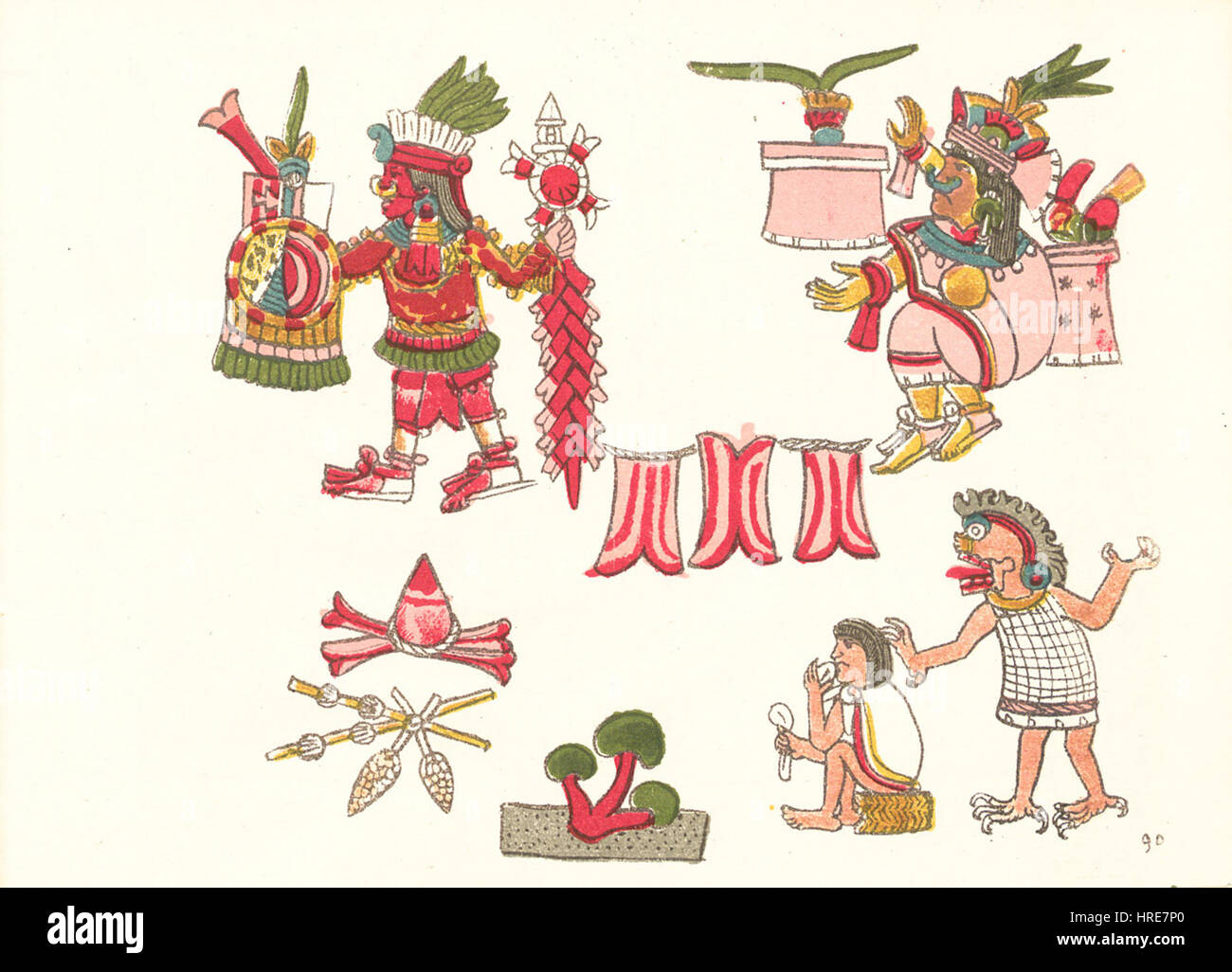 Codex Magliabechiano (folio 90r Stock Photo - Alamy