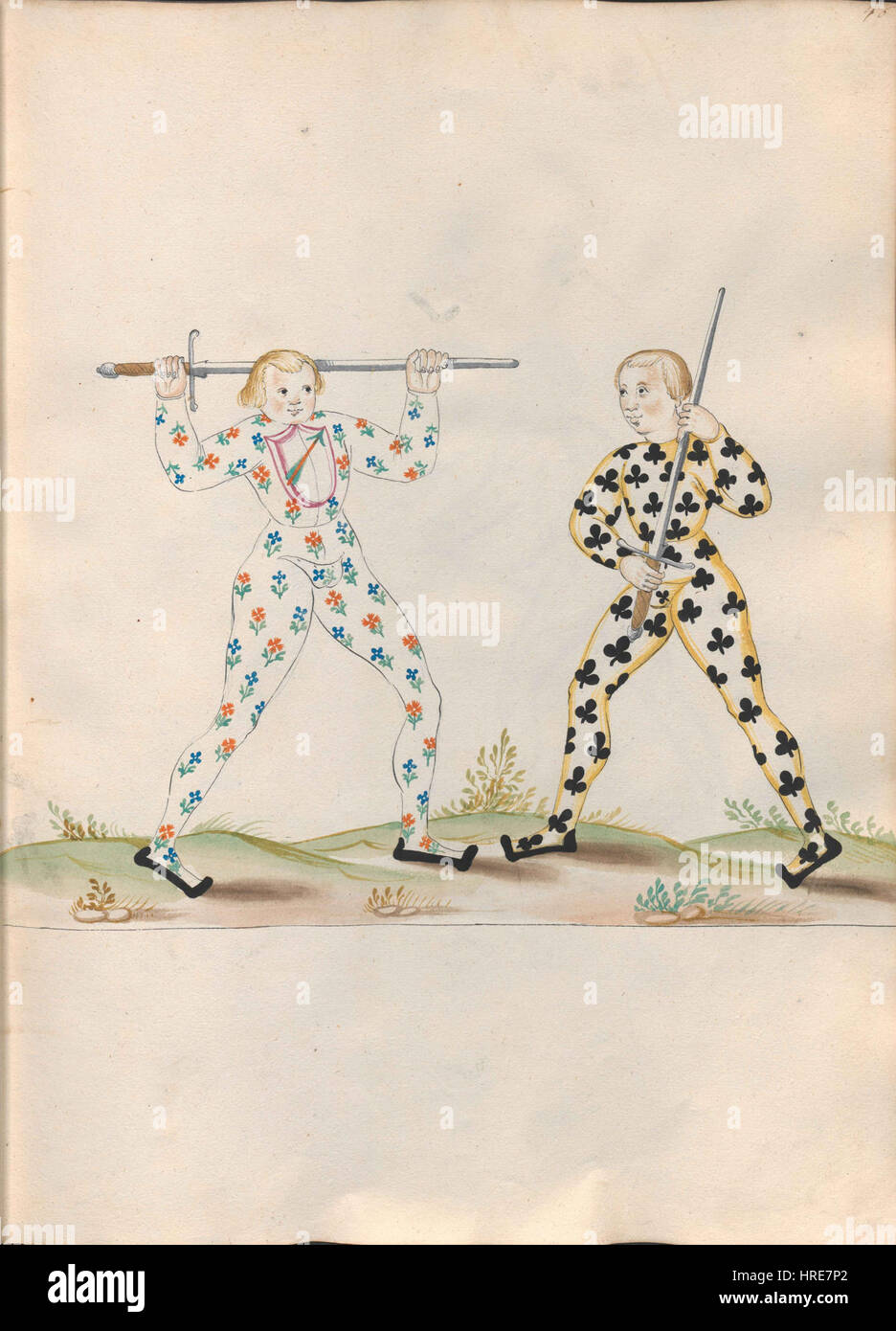 This manuscript page from Cod.10799 features intricate illustrations ...