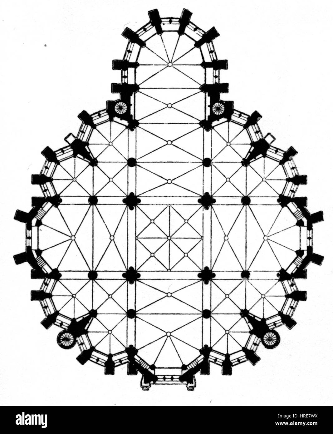 Architecture church drawing arches Cut Out Stock Images & Pictures - Alamy