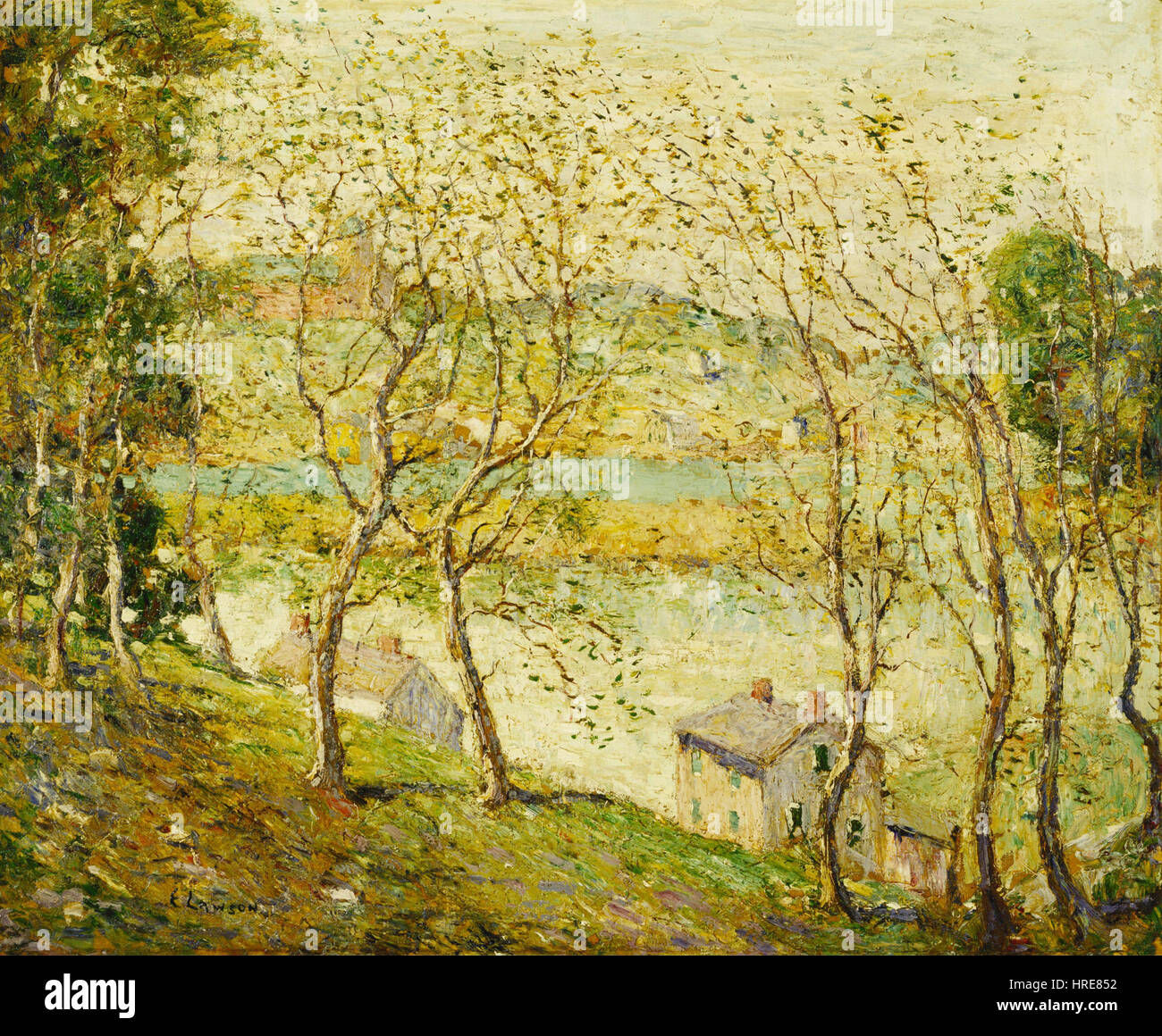 Spring scene painting hi-res stock photography and images - Alamy