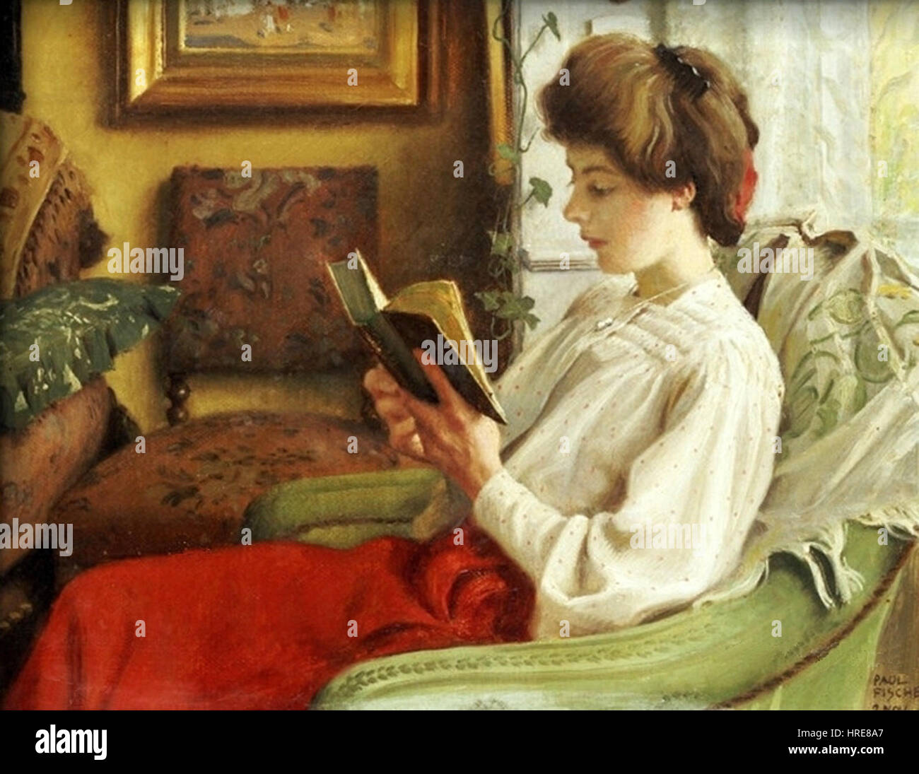 Person deeply engrossed in reading hi-res stock photography and images ...