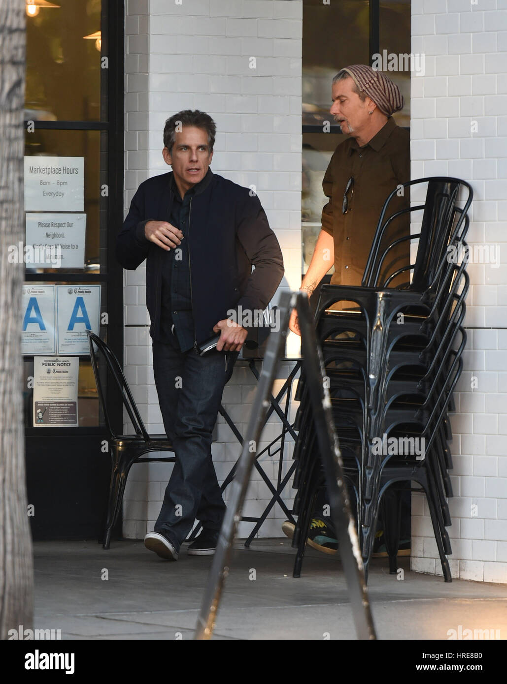 Ben Stiller has a late lunch with a friend in Los Angeles Featuring ...