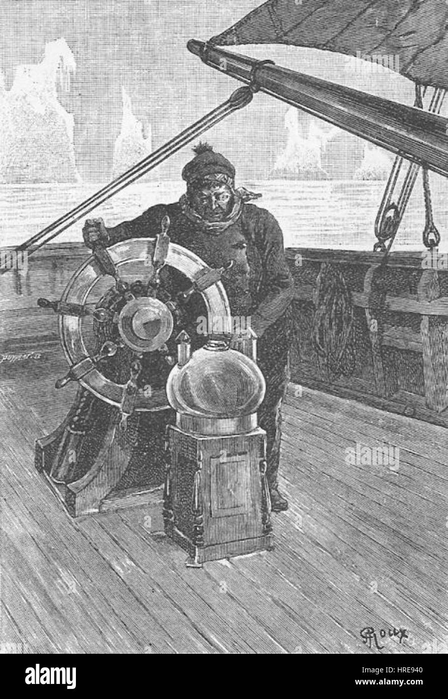 'The Sphinx of the Ice Fields' by George Roux is an iconic illustration ...