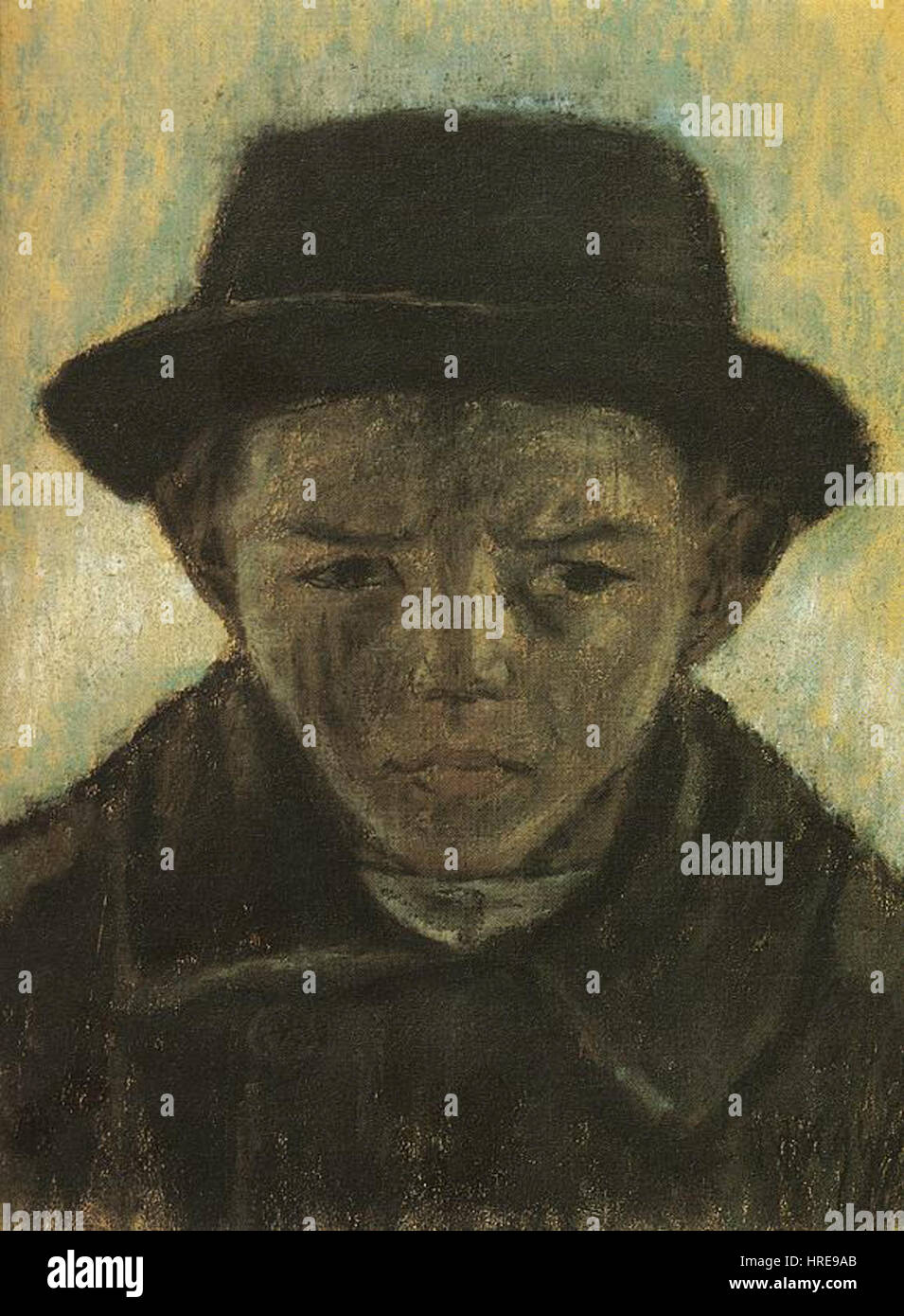Nagy’s 'Hatted Head of a Boy' (c. 1930) portrays a young boy wearing a ...