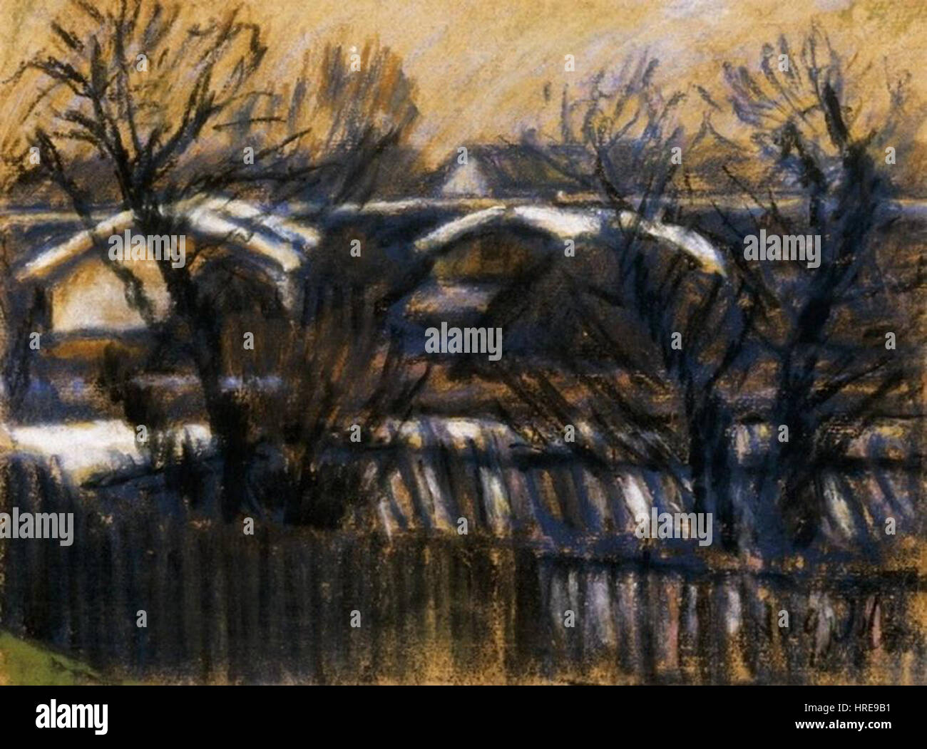 Nagy Snowy Rooftops Stock Photo - Alamy