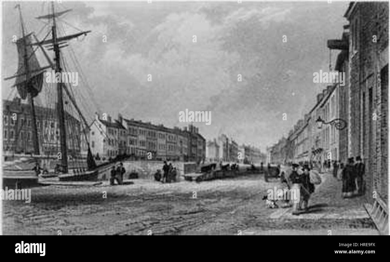 River Farset - High St Stock Photo - Alamy