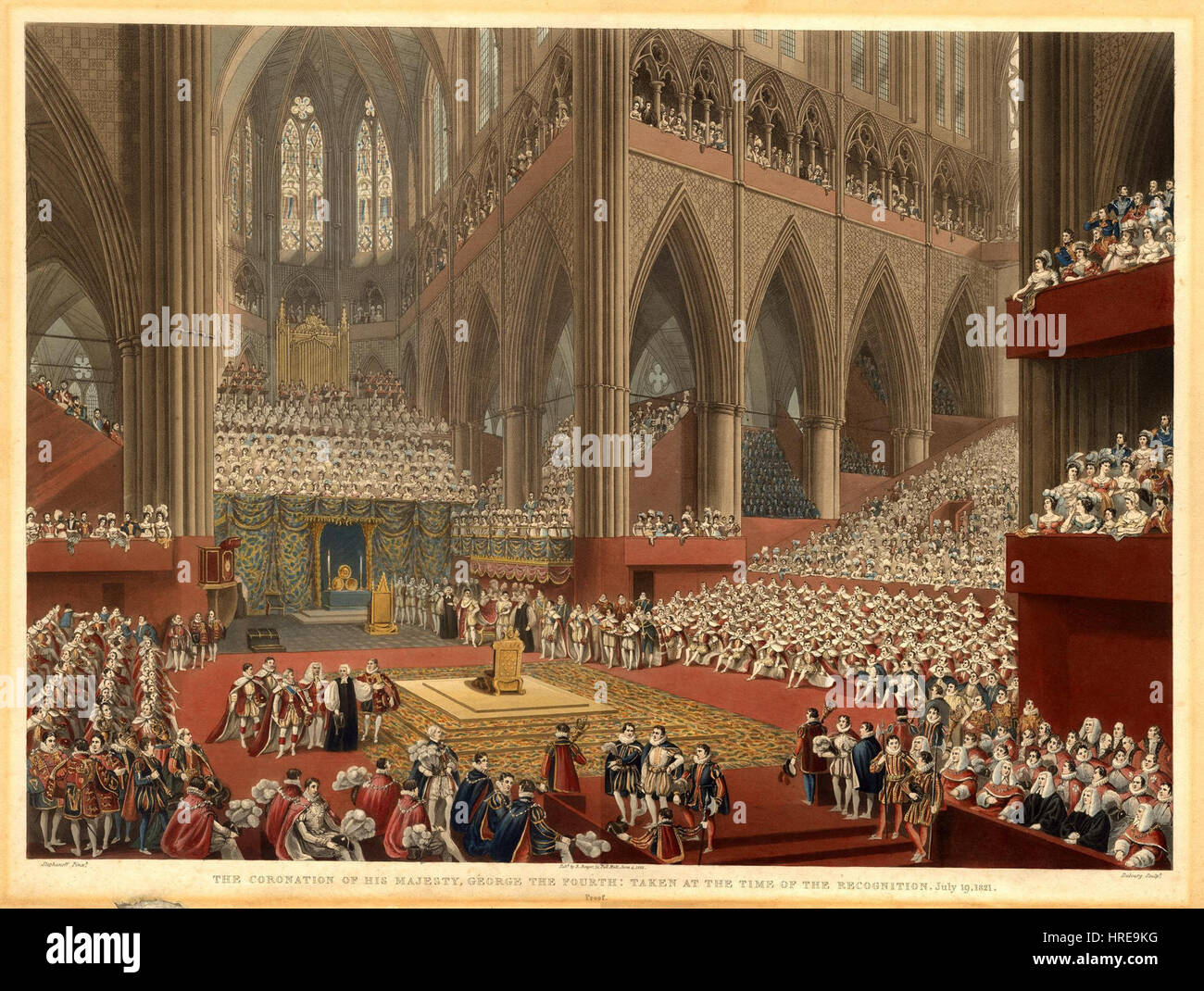 The Coronation of His Majesty, George the Fourth - Taken at the Time of ...