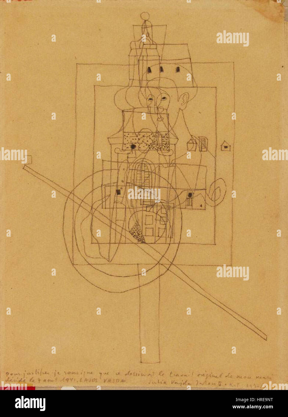 The 'Drawing Montage with Self-portrait' by Vajda is a work of mixed ...