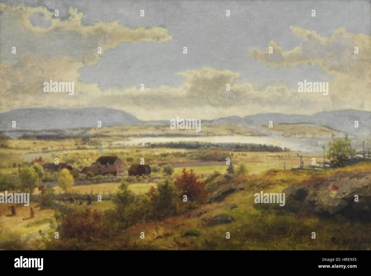 Hans Fredrik Gude-Ask Gods 1848 Stock Photo - Alamy