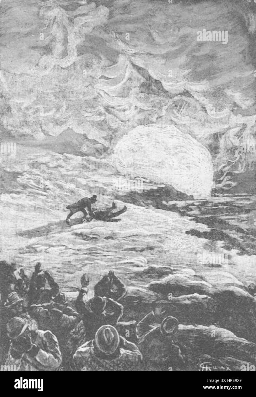 'The Chase of the Golden Meteor' by George Roux 34 Stock Photo - Alamy