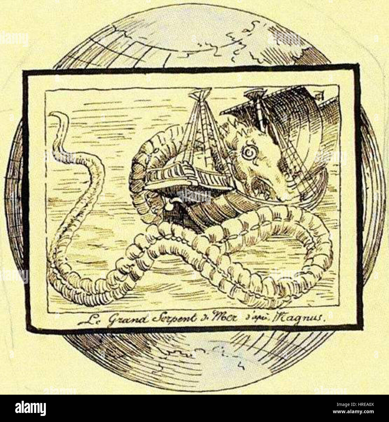 'The Sea Serpent' by George Roux 02 Stock Photo - Alamy