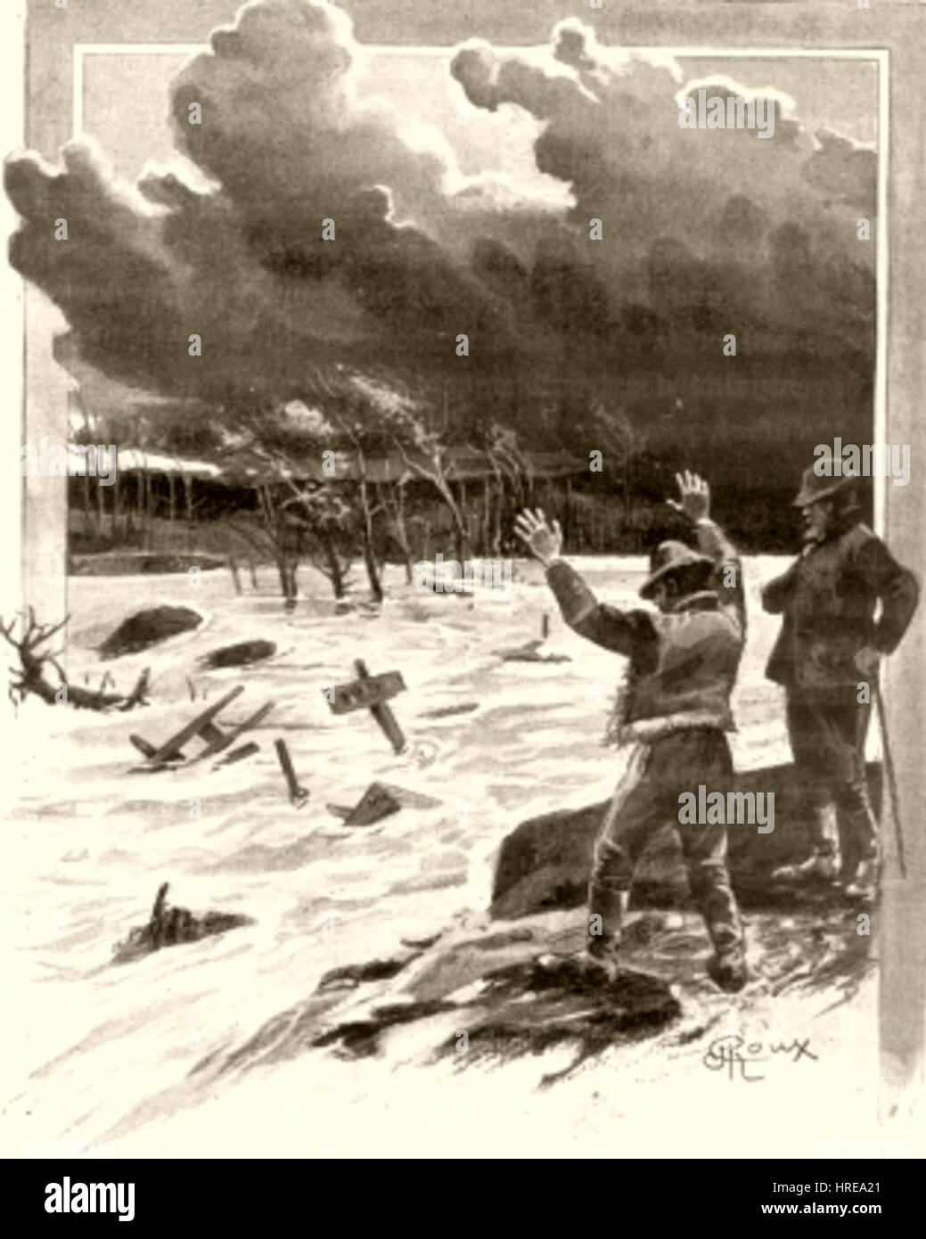 'The Golden Volcano' by George Roux 36 Stock Photo - Alamy