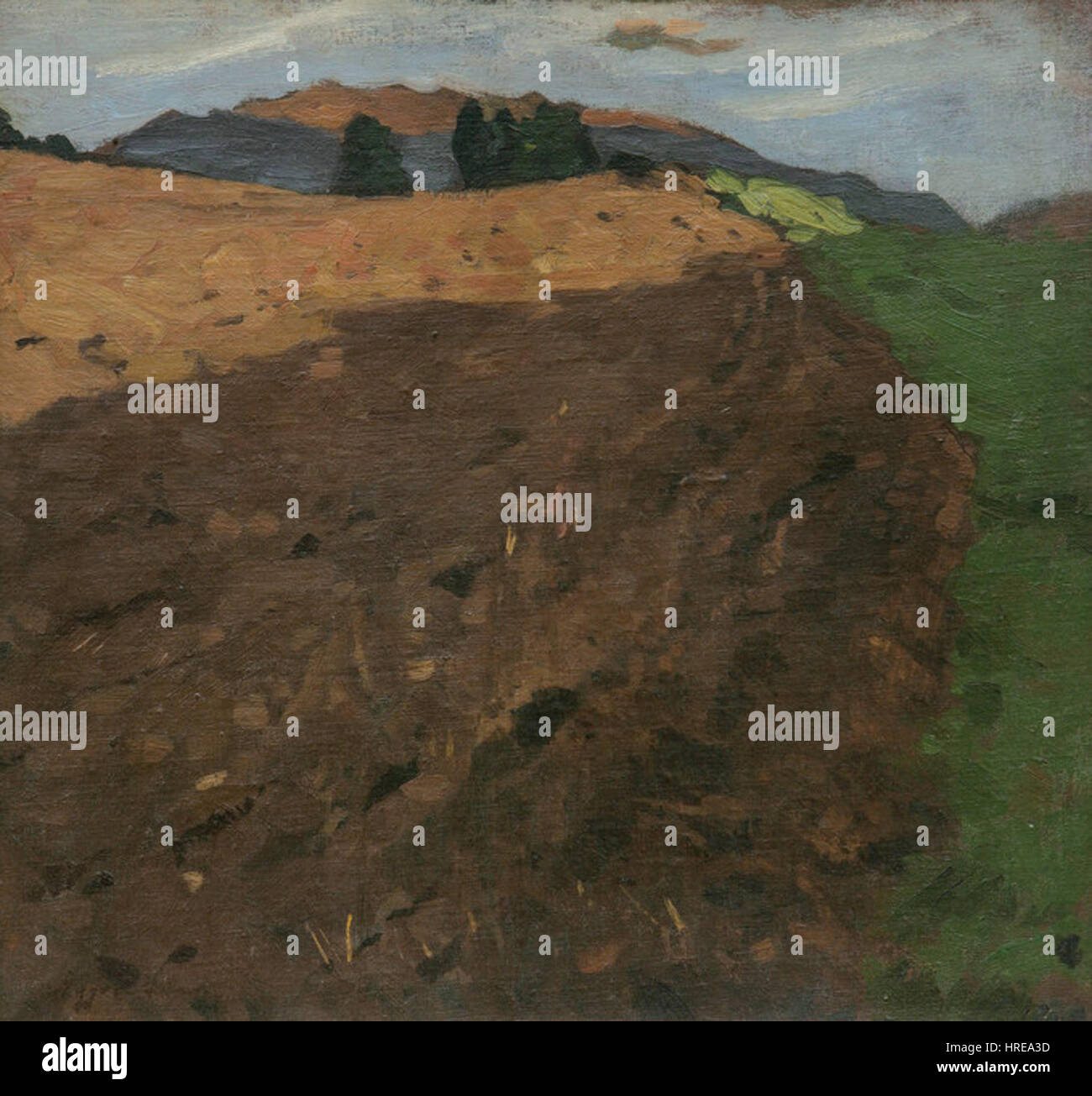 Albin Egger-Lienz’s 'Landschaft Ackerland' (Landscape of Arable Land ...