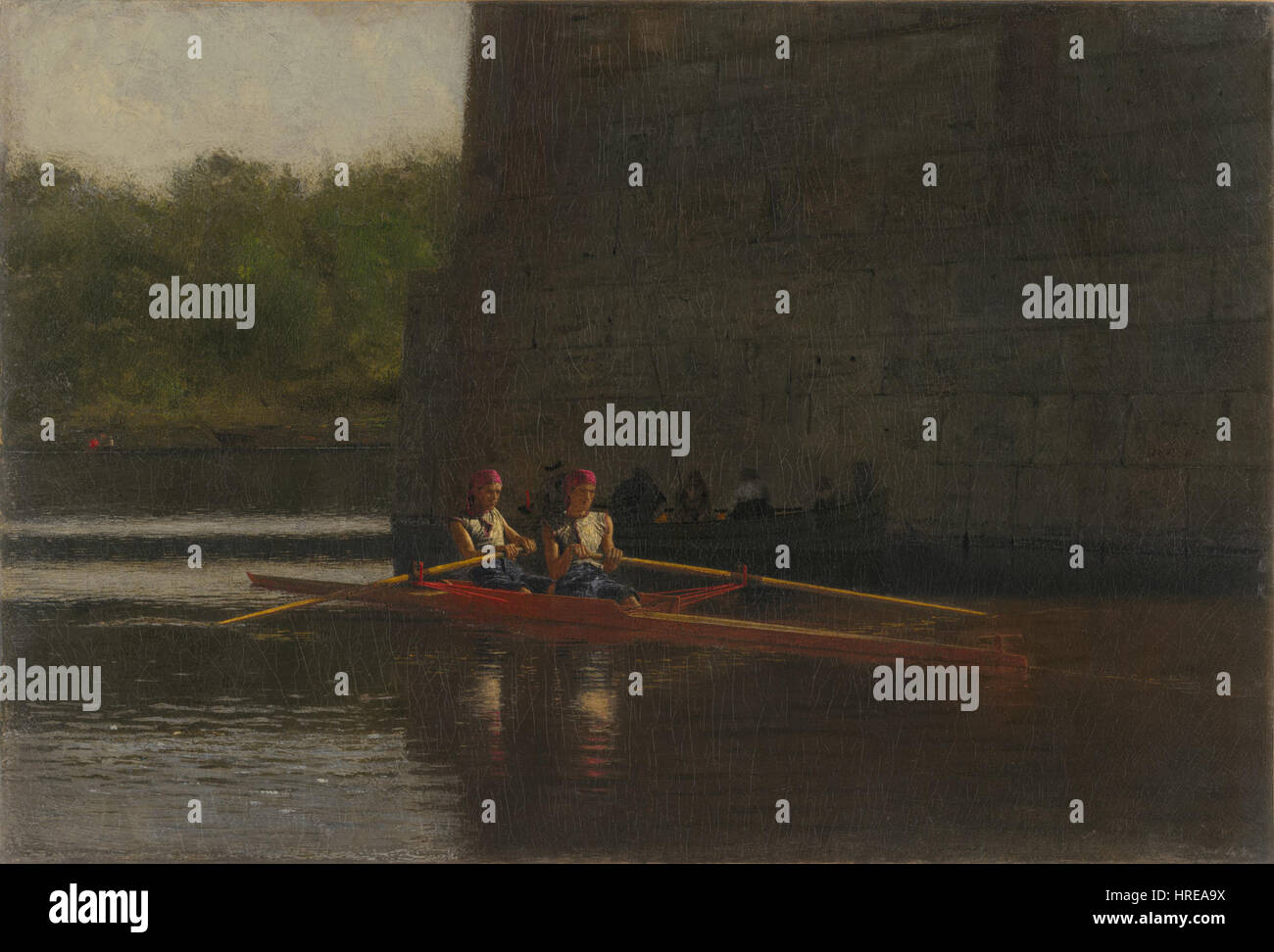 Thomas Eakins's 'The Oarsmen' (1874) portrays a group of rowers in ...