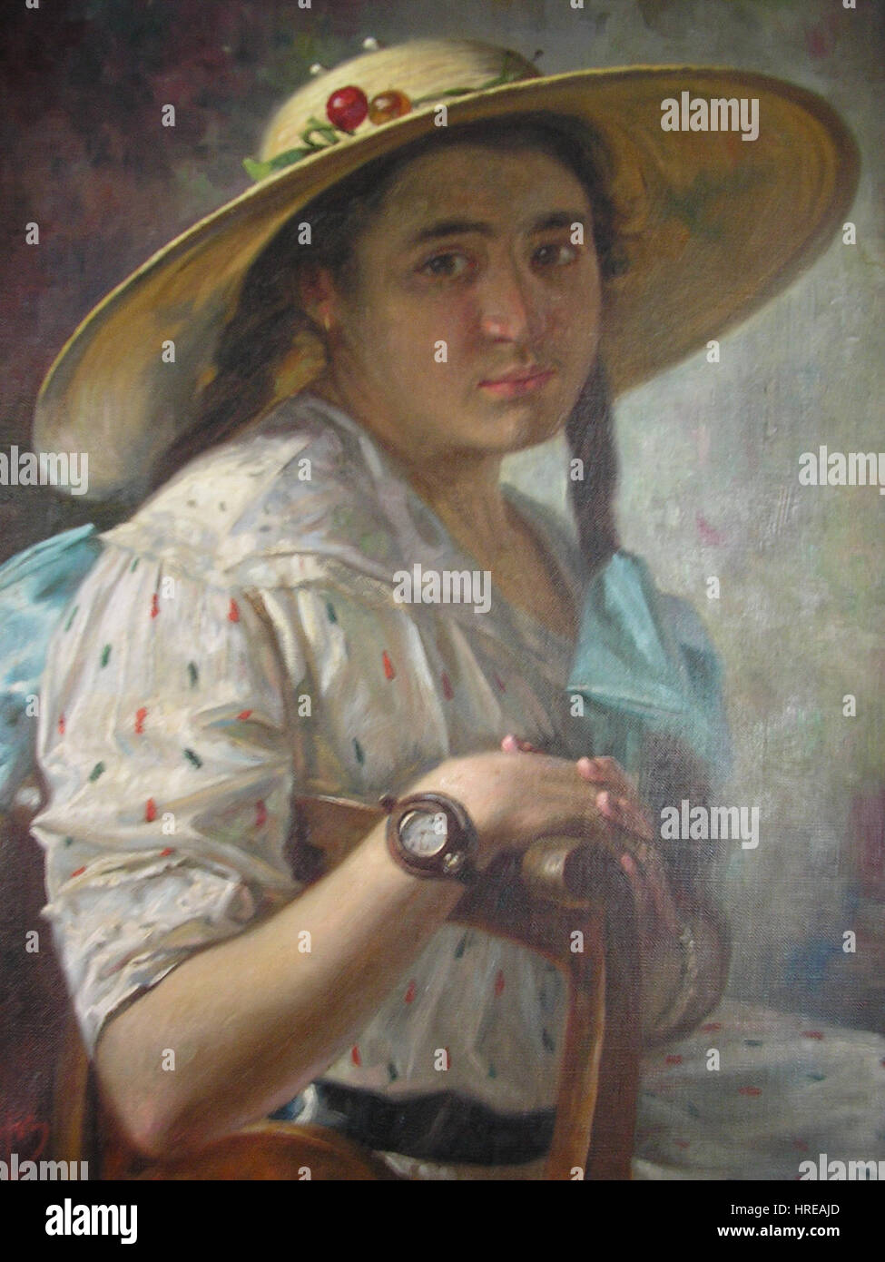 George Samartzis' painting 'Iris' showcases a detailed depiction of the ...