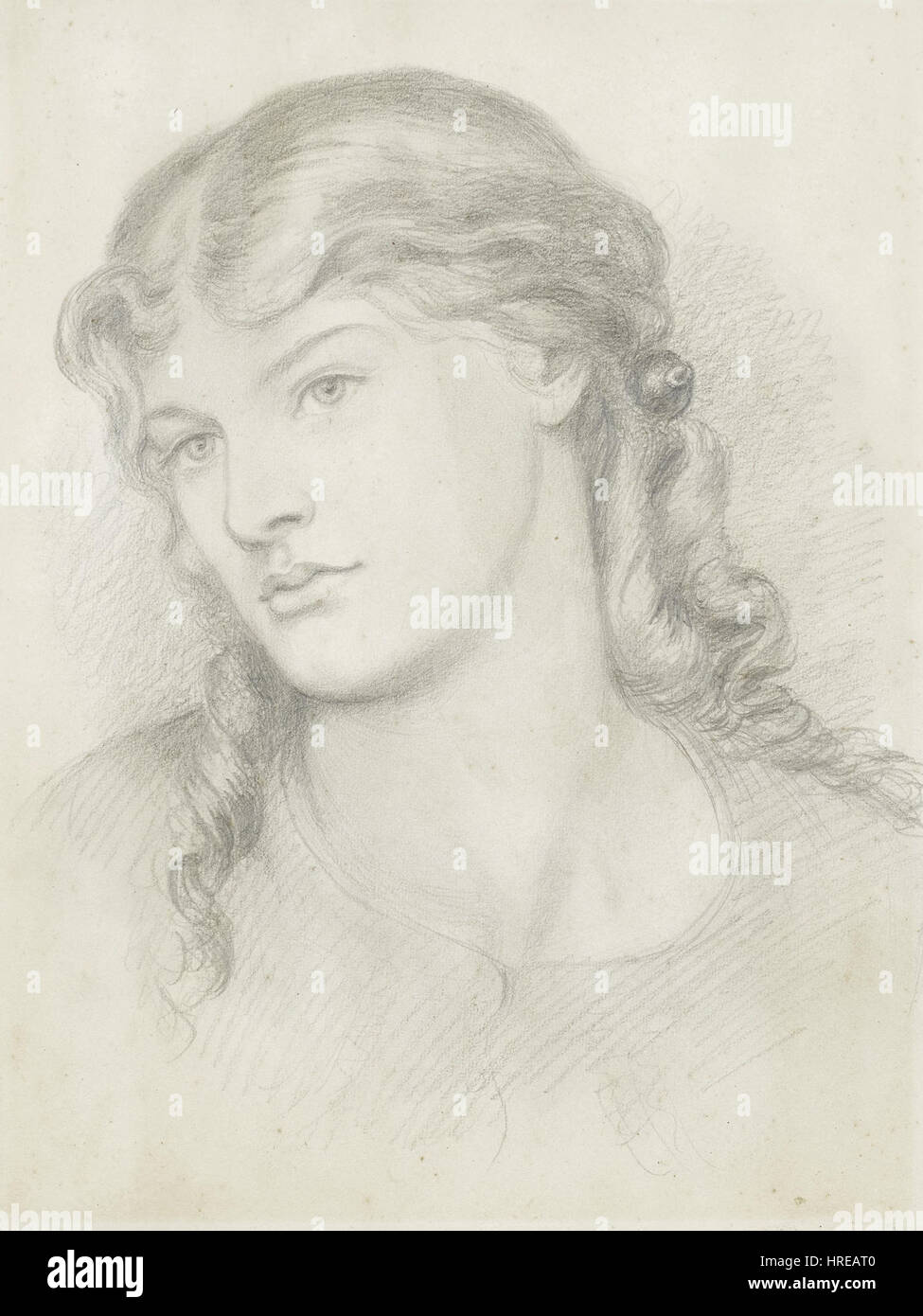 This portrait by Dante Gabriel Rossetti features Alexa Wilding, one of ...