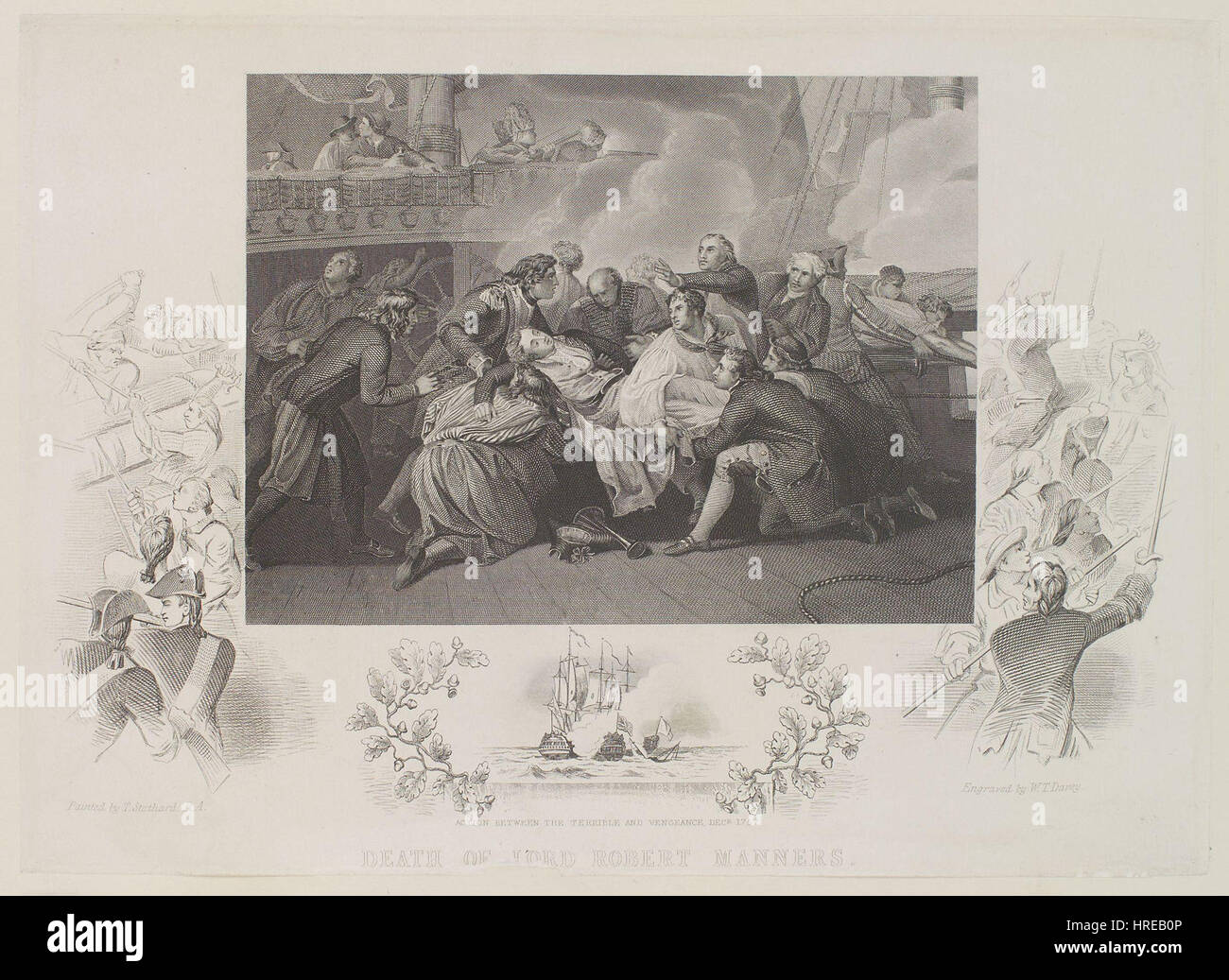 Death of Lord Robert Manners' (Lord Robert Manners) by William Turner ...