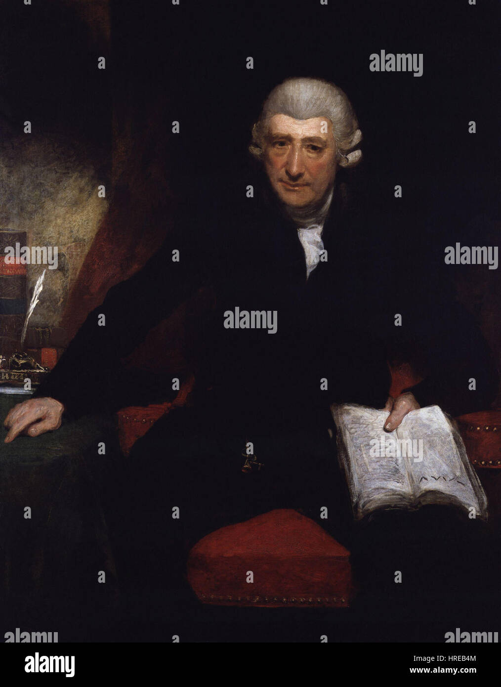 This portrait of John Walker by Henry Ashby presents the subject with ...