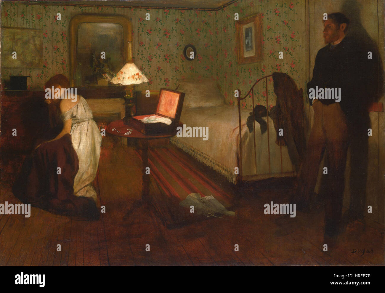 Edgar Degas - Interior - Google Art Project Stock Photo - Alamy
