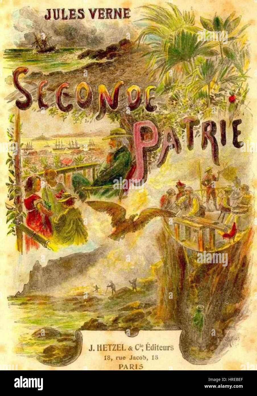 'Second Fatherland' by George Roux 01 Stock Photo - Alamy