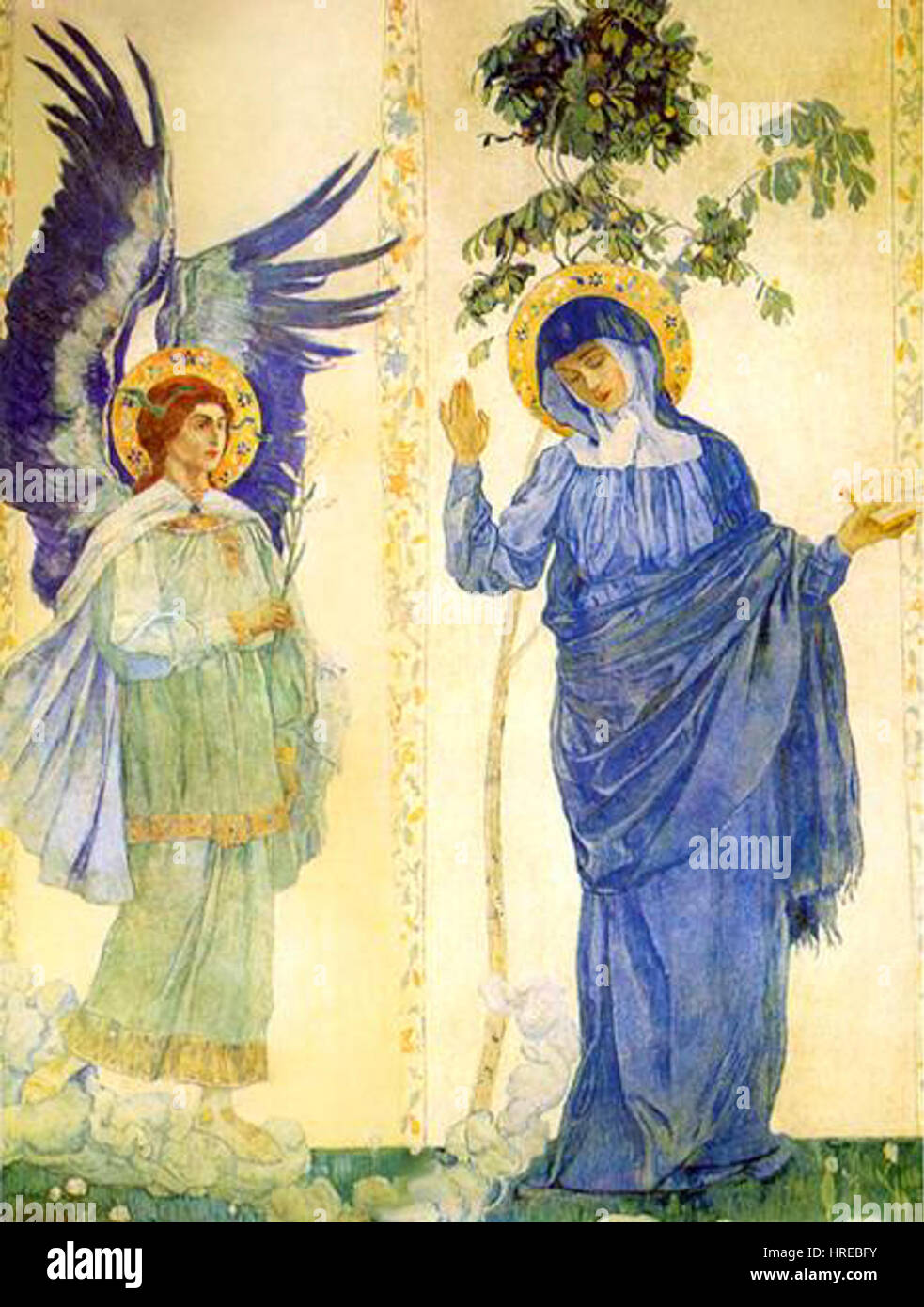 Angel gabriel virgin mary hi-res stock photography and images - Alamy
