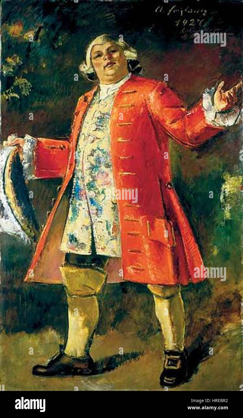 This portrait of Richard Mayr by Faistauer depicts the renowned singer ...