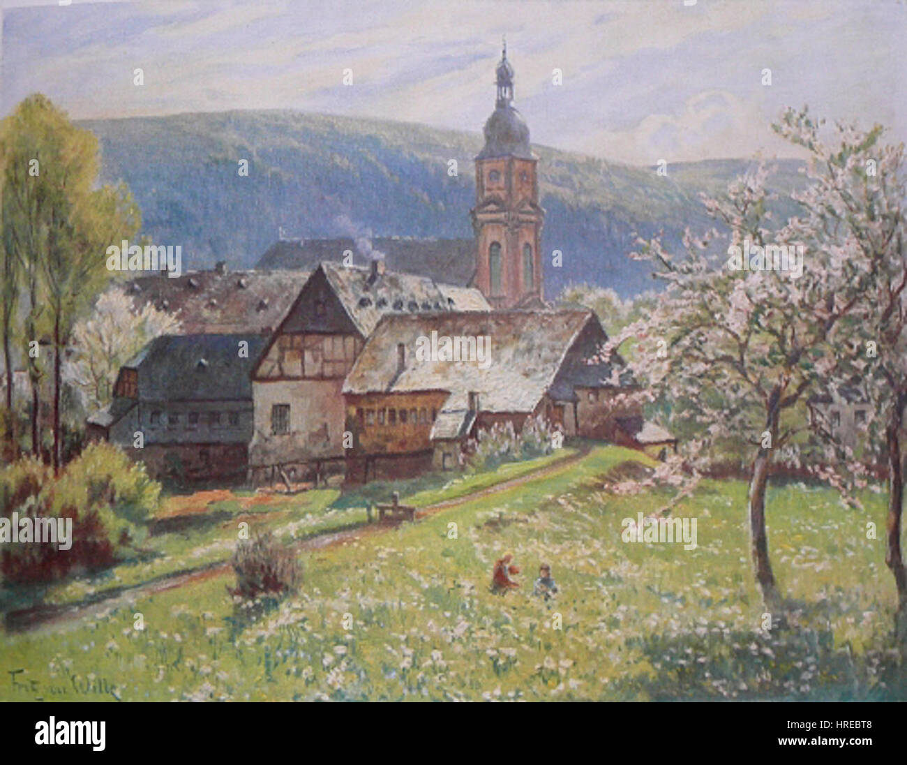 Fritz von Wille was a German painter known for his landscape and genre ...