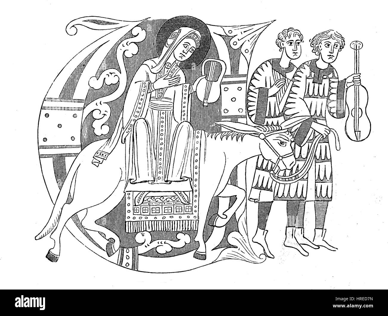 St. Pelagia is portrayed as a travelling female, a 12th century ...