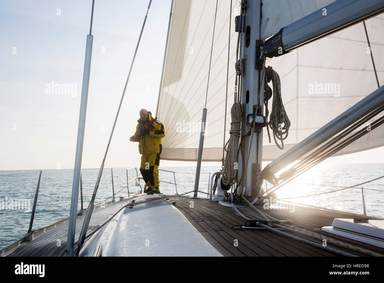 Man on board luxury yacht hi-res stock photography and images - Alamy