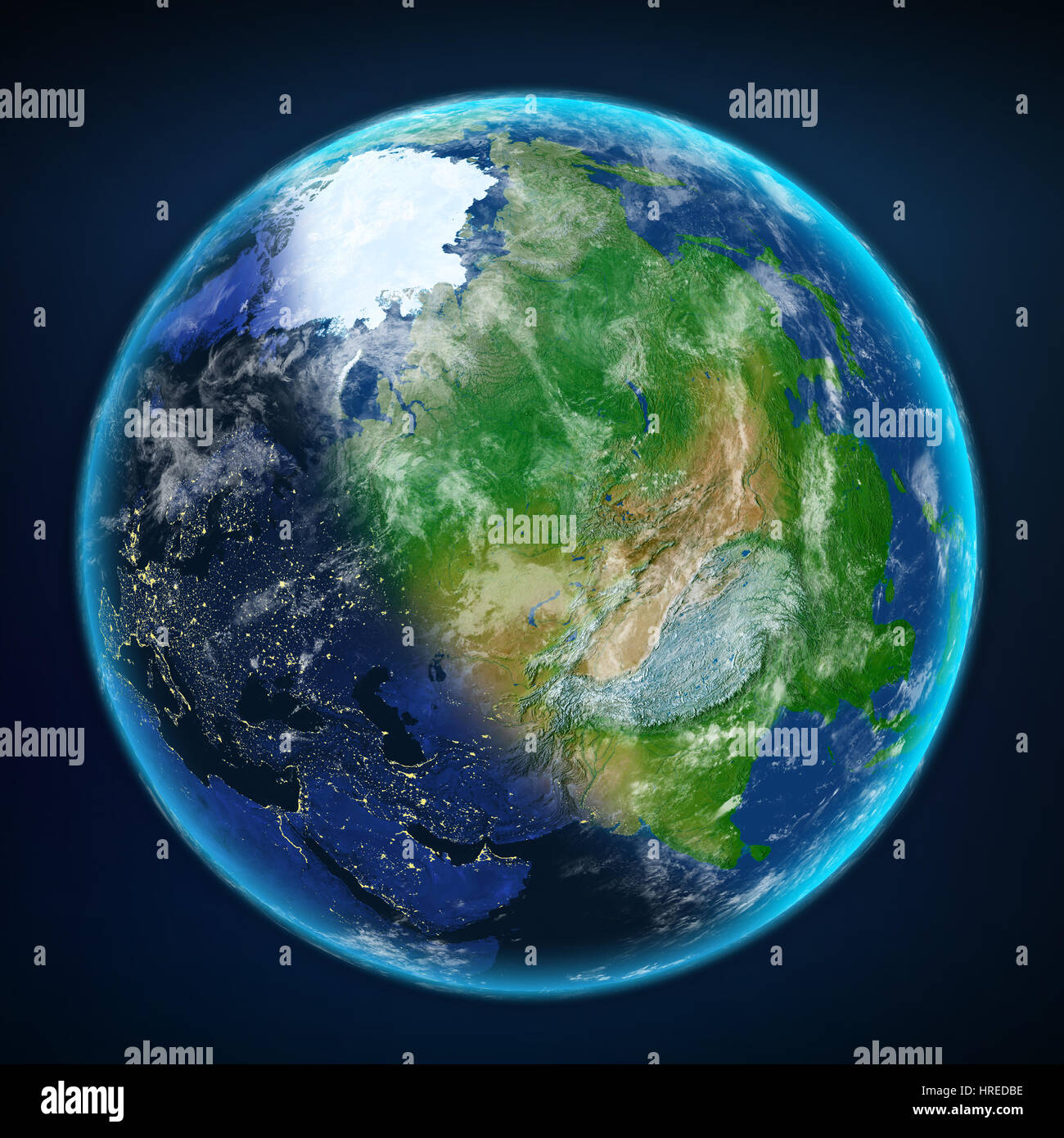 Earth with day and night view ,Elements of this image furnished by NASA ...
